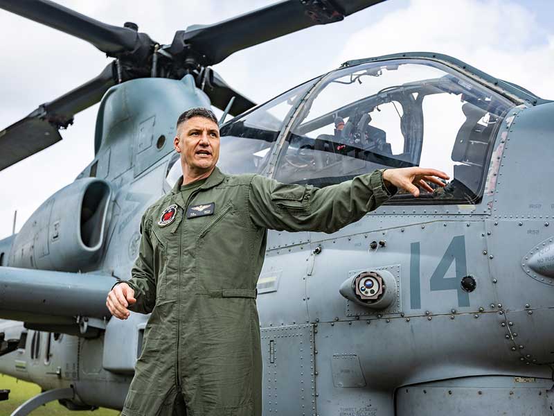 Marine helicopter visits uptown campus | Tulane News